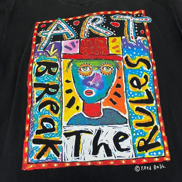 Shirts | Vintage Fred Babb Art Break The Rules | Poshmark